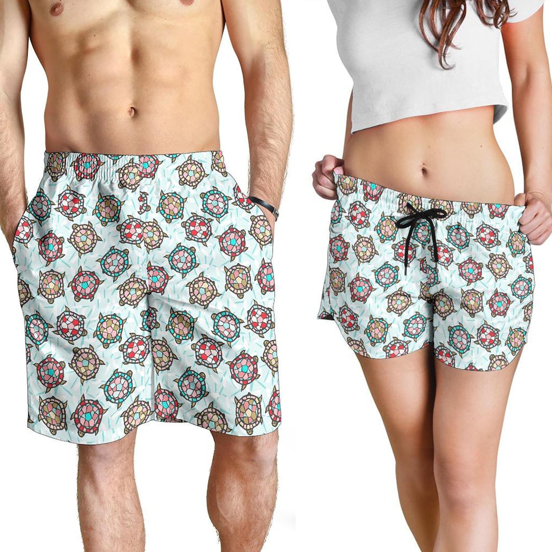 Sea Turtle Shorts Turtle Pattern Swim Shorts for Women / Men - Etsy