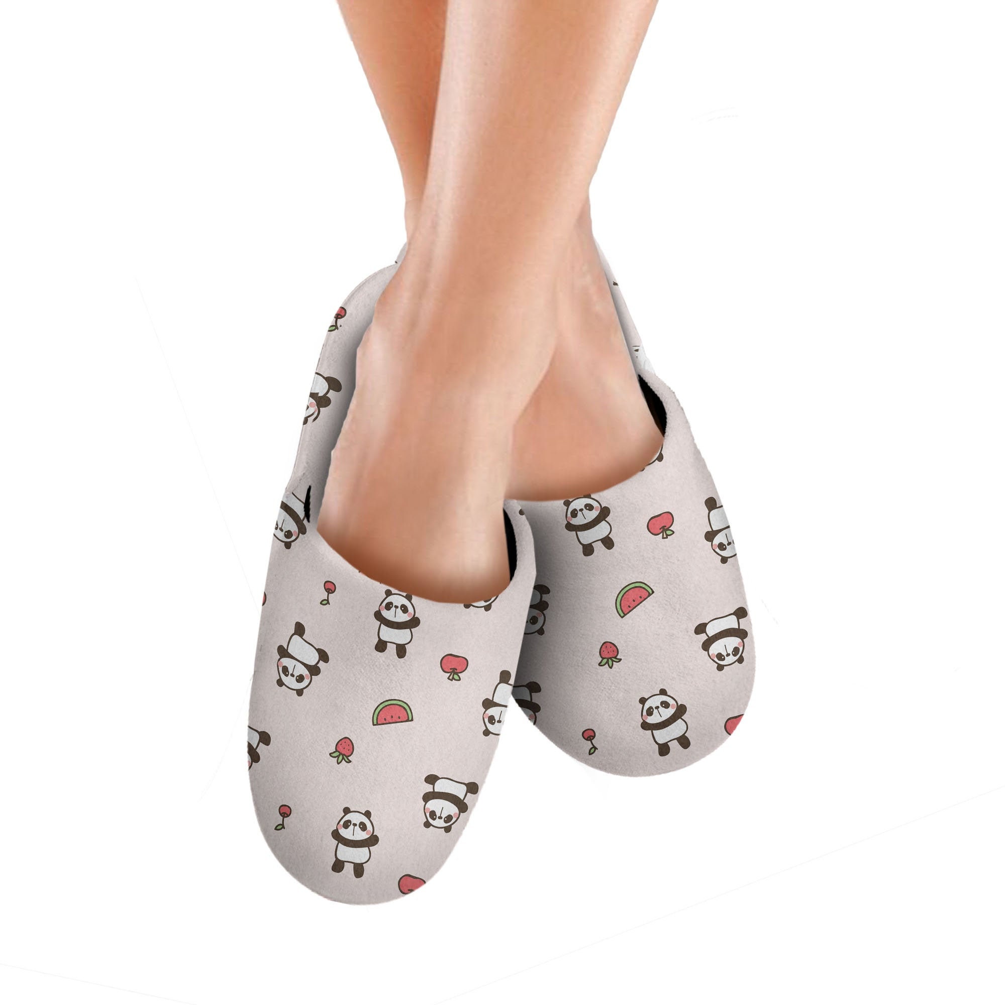 Panda Slippers Panda Pattern Slippers Cute Slippers For | Etsy