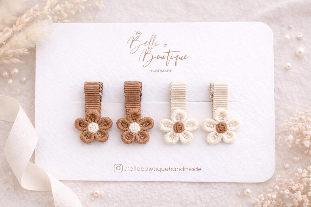 Fully Lined Ribbon Flower Fringe Clips - Toddler Clips - Baby Hair ...
