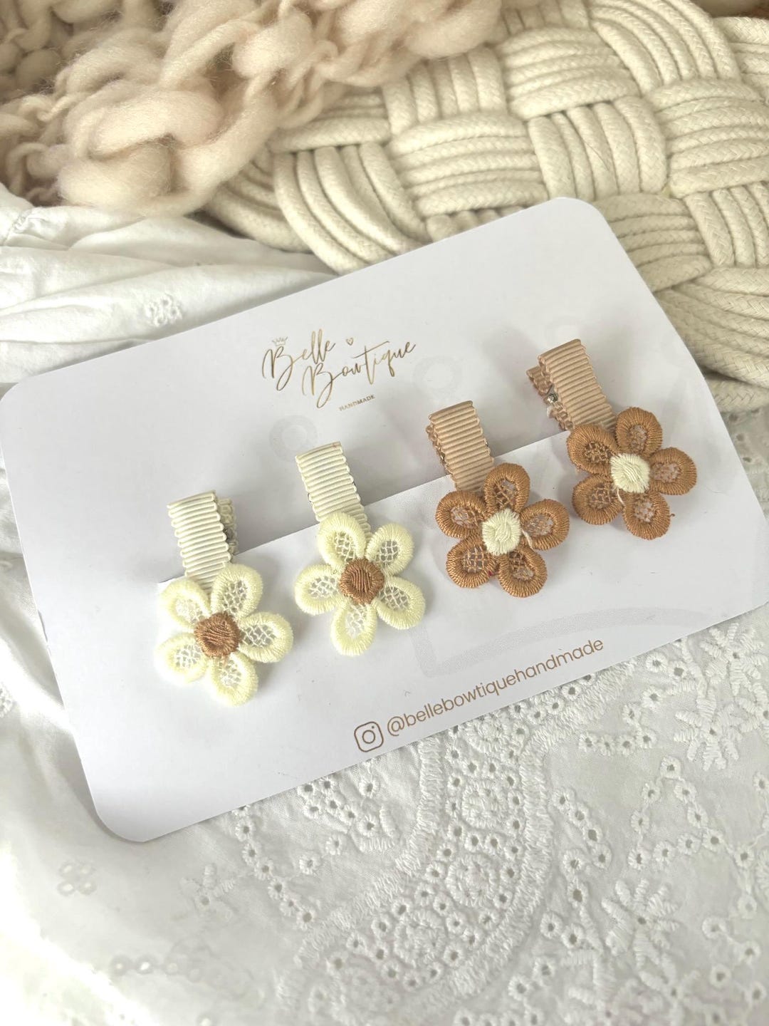 Fully Lined Ribbon Flower Fringe Clips - Toddler Clips - Baby Hair ...