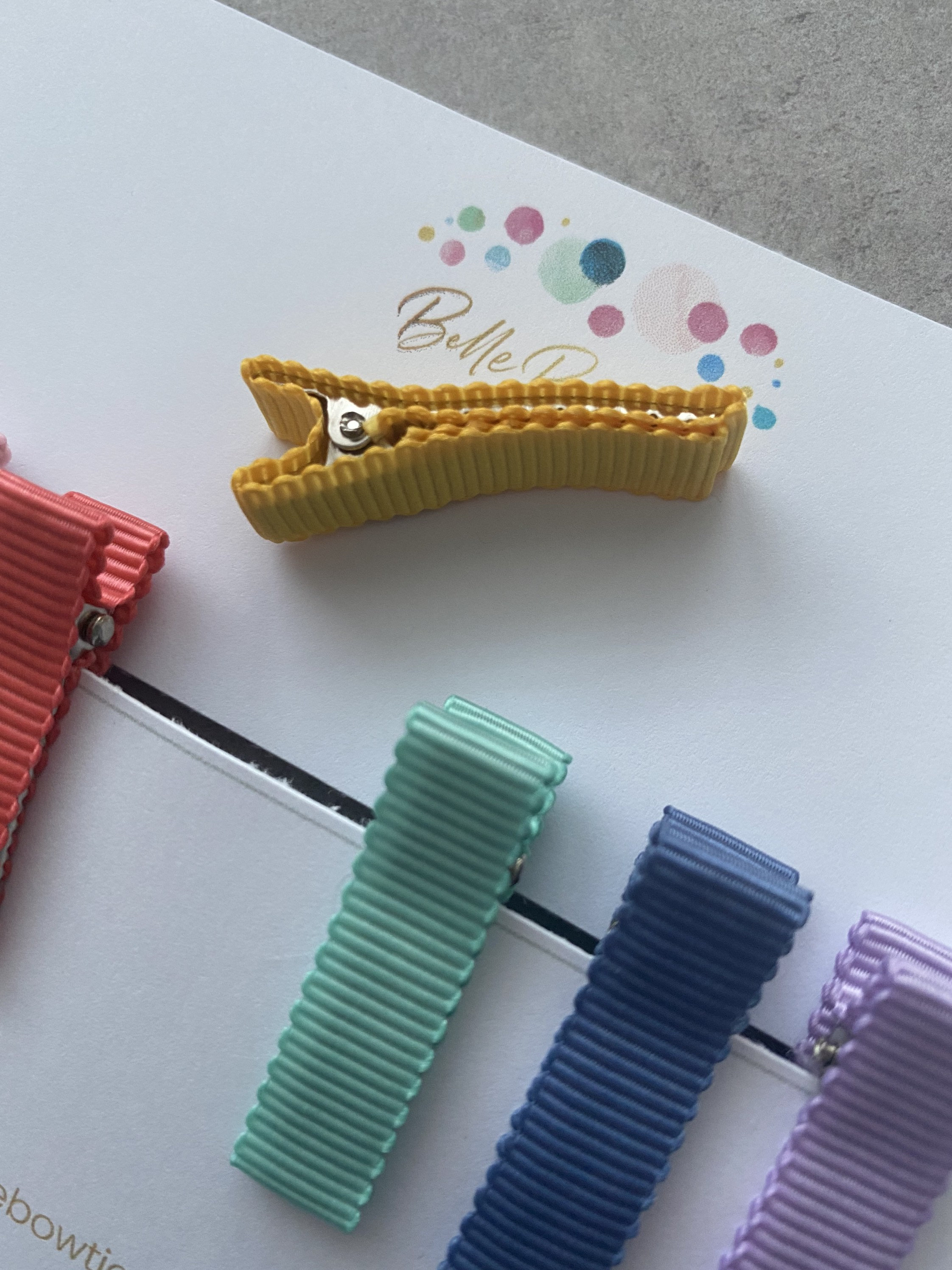 Rainbow Ribbon Fringe Clips Pack of 6 Small Clips Mini - Etsy
