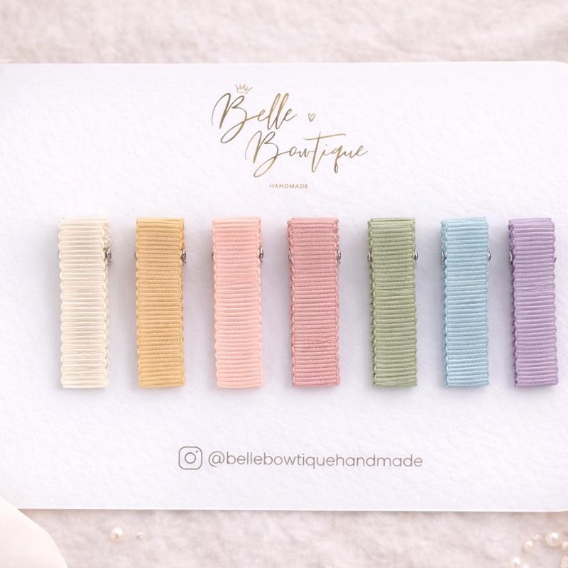 Baby Ribbon Hair Slides - Etsy UK