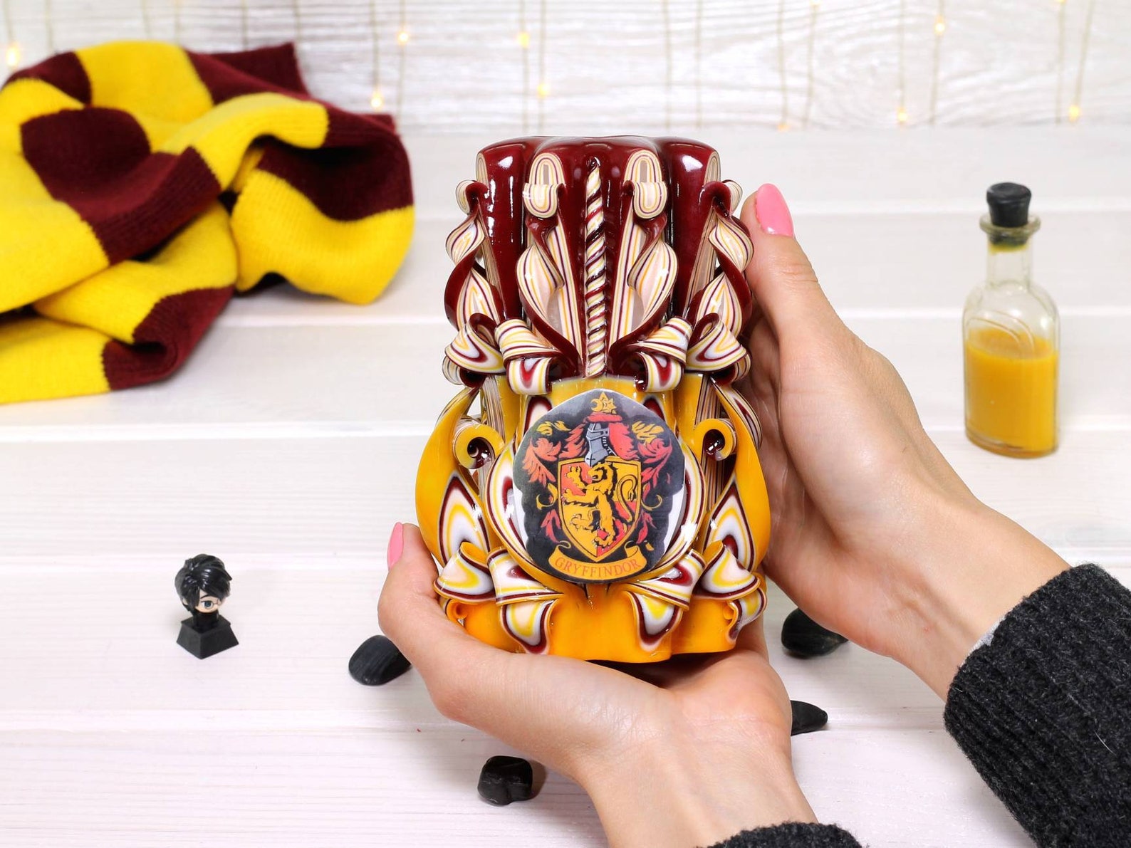 Unique wizard gift Carved Candles back to school gift | Etsy