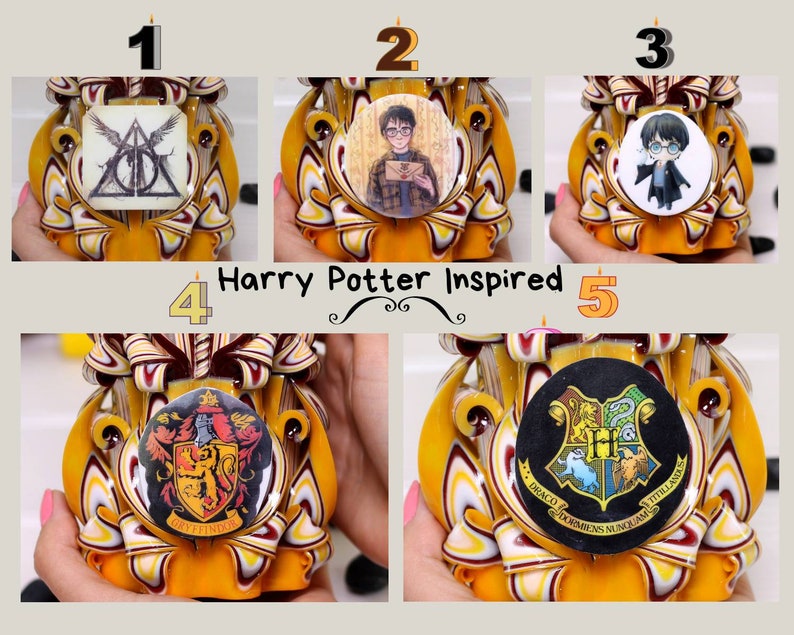 Unique wizard gift Carved Candles back to school gift | Etsy