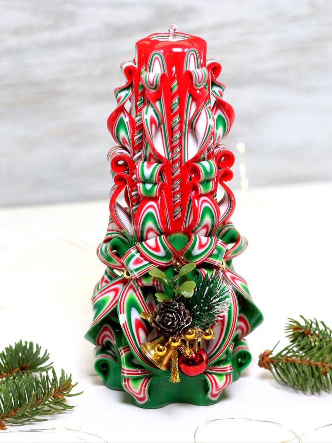 Classic Handmade Christmas Candles - Etsy