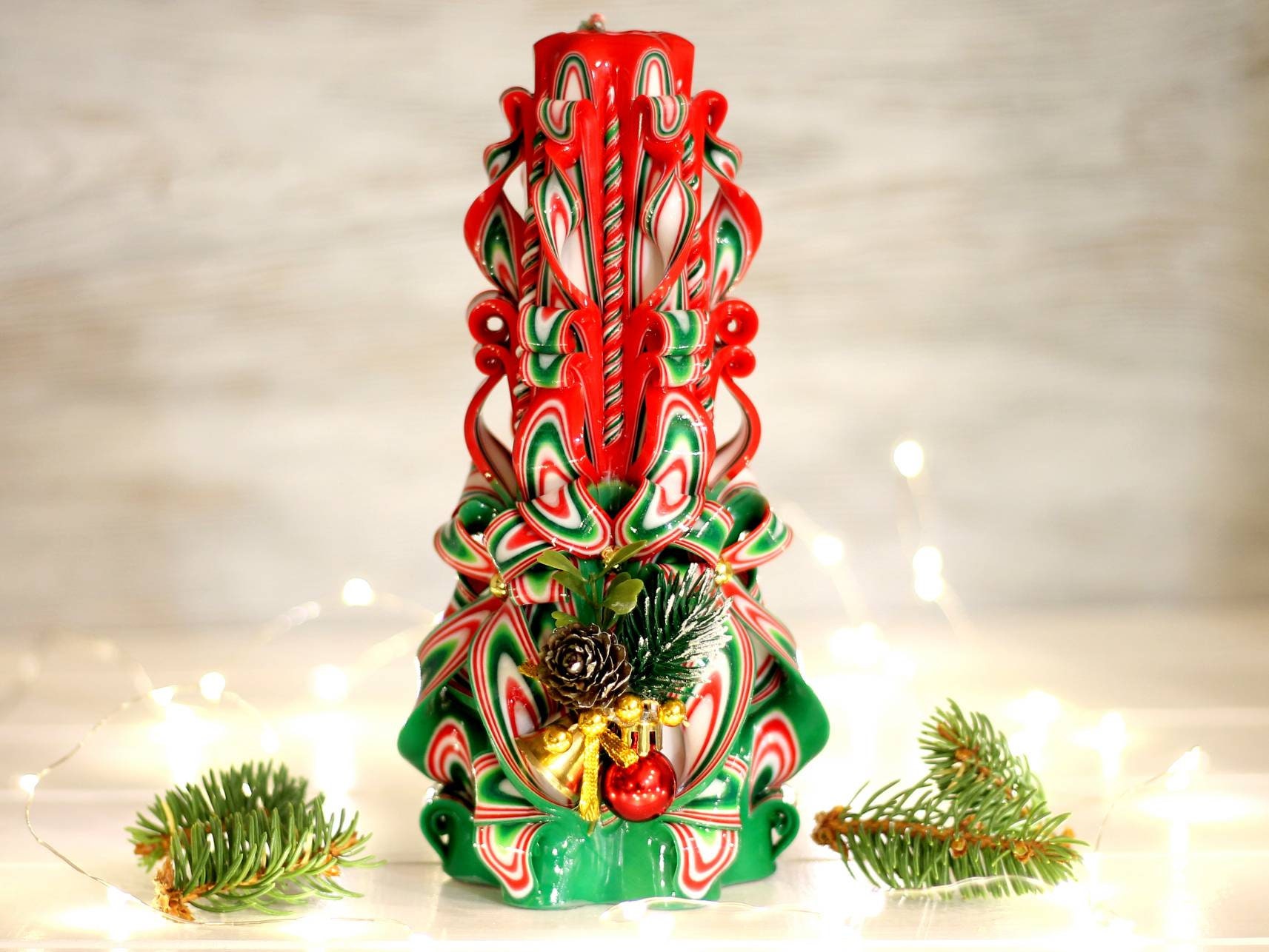 Classic Handmade Christmas Candles - Etsy
