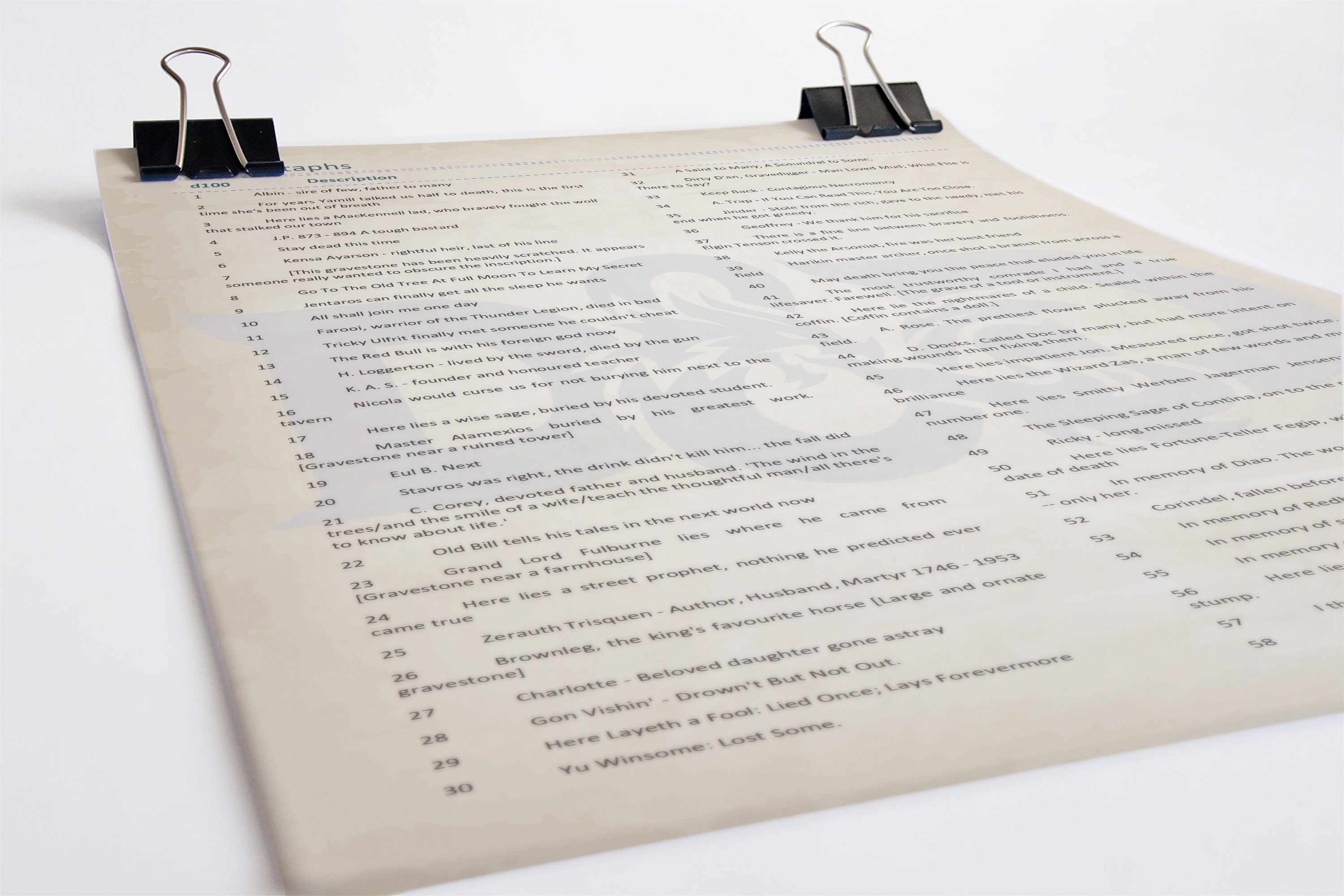 D100 Roll Chart DnD Dungeons & Dragons 5e DM Tools - Etsy México