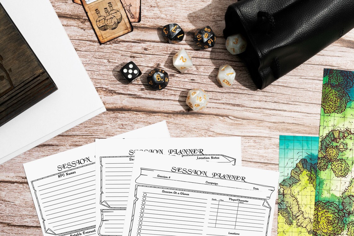 Printable Dnd Session/campaign Planner for Game Masters and Other Rpgs ...