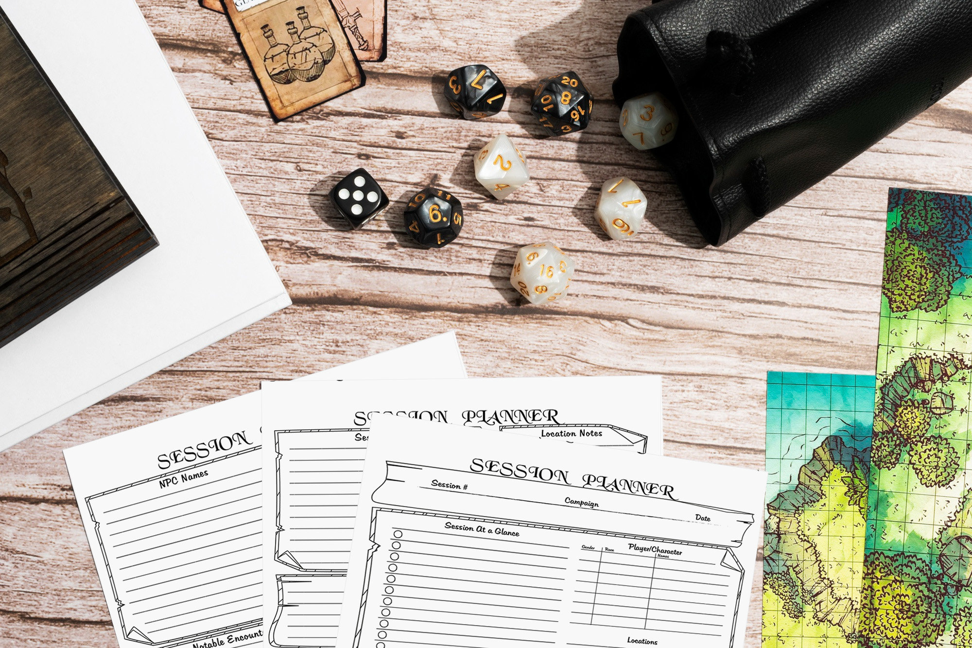 Printable Dnd Session/campaign Planner for Game Masters and Other Rpgs ...