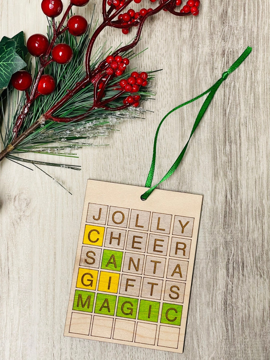 Wordle Christmas Ornament - Etsy