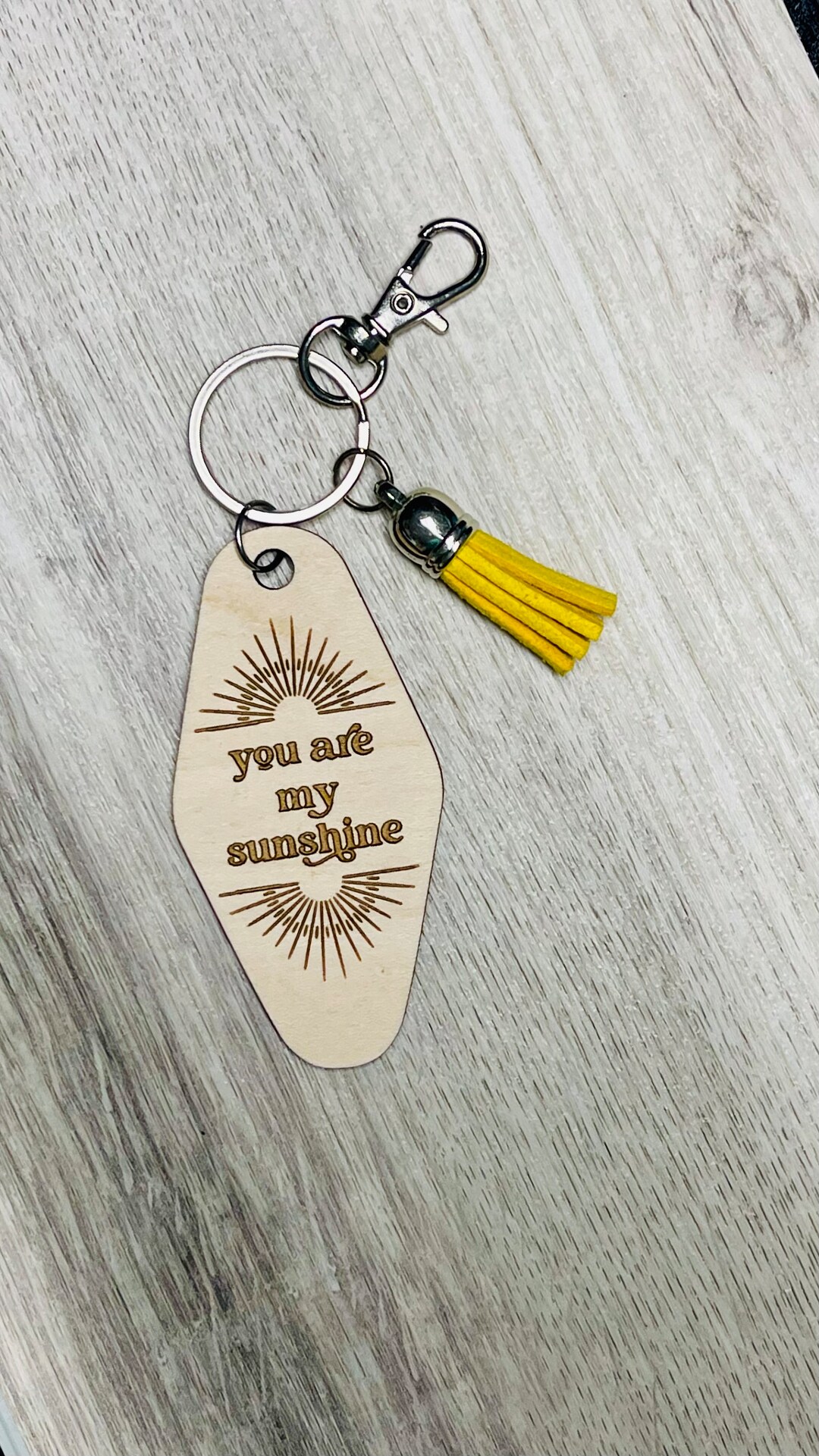 You Are My Sunshine Keychain Custom Keychain Custom Gift - Etsy