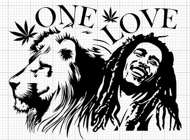 Bob Marley Lion Drawing