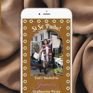 Mexican Theme Graduation Invitation, Birthday, Si Se Pudo, First Gen ...
