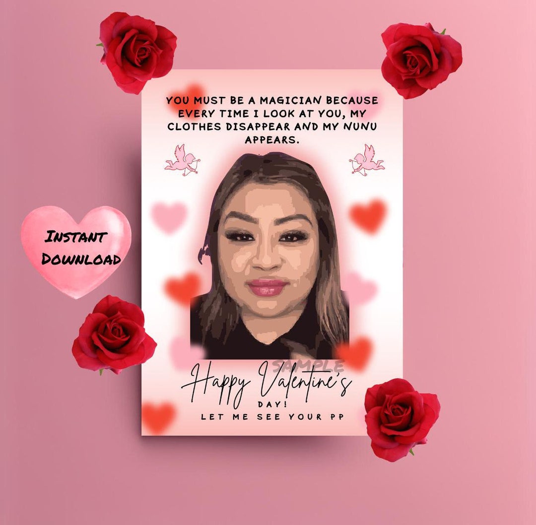 Funny Valentine's Day Card, Ash Trevino, Ashely Trevino, Instant ...