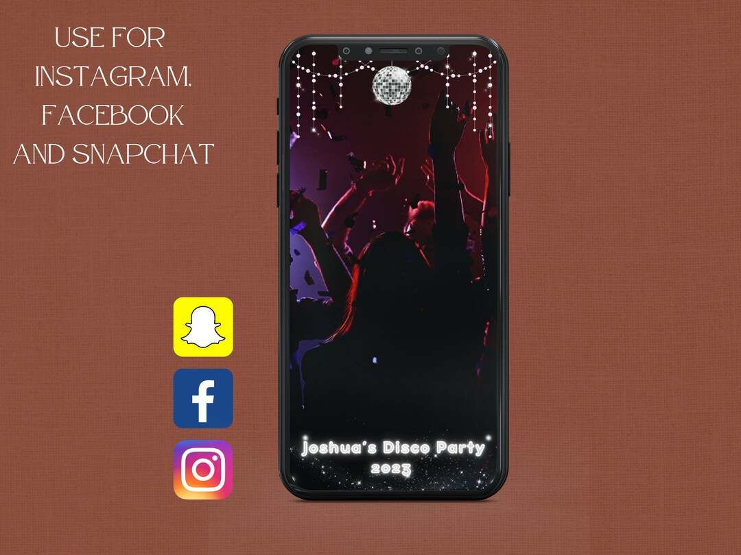 Disco Birthday Filter, Girl, Boy, Instagram Filter, Facebook Filter ...