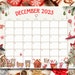 Candy Cane Calendar 2023, Christmas Calendar 2023, Winter Calendar 2023 ...