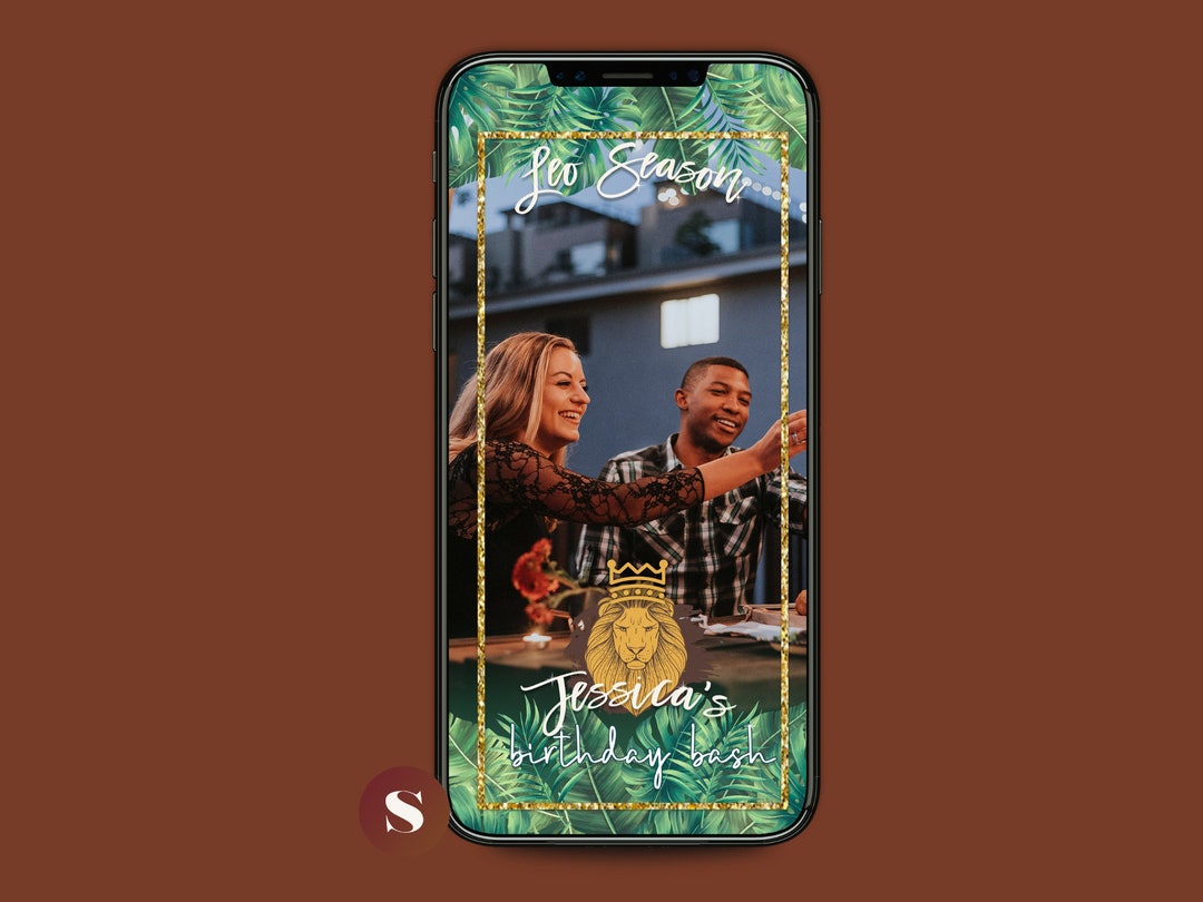 Leo Filter, Happy Birthday, Snapchat Filter, Zodiac Sign, Lion, Safari ...