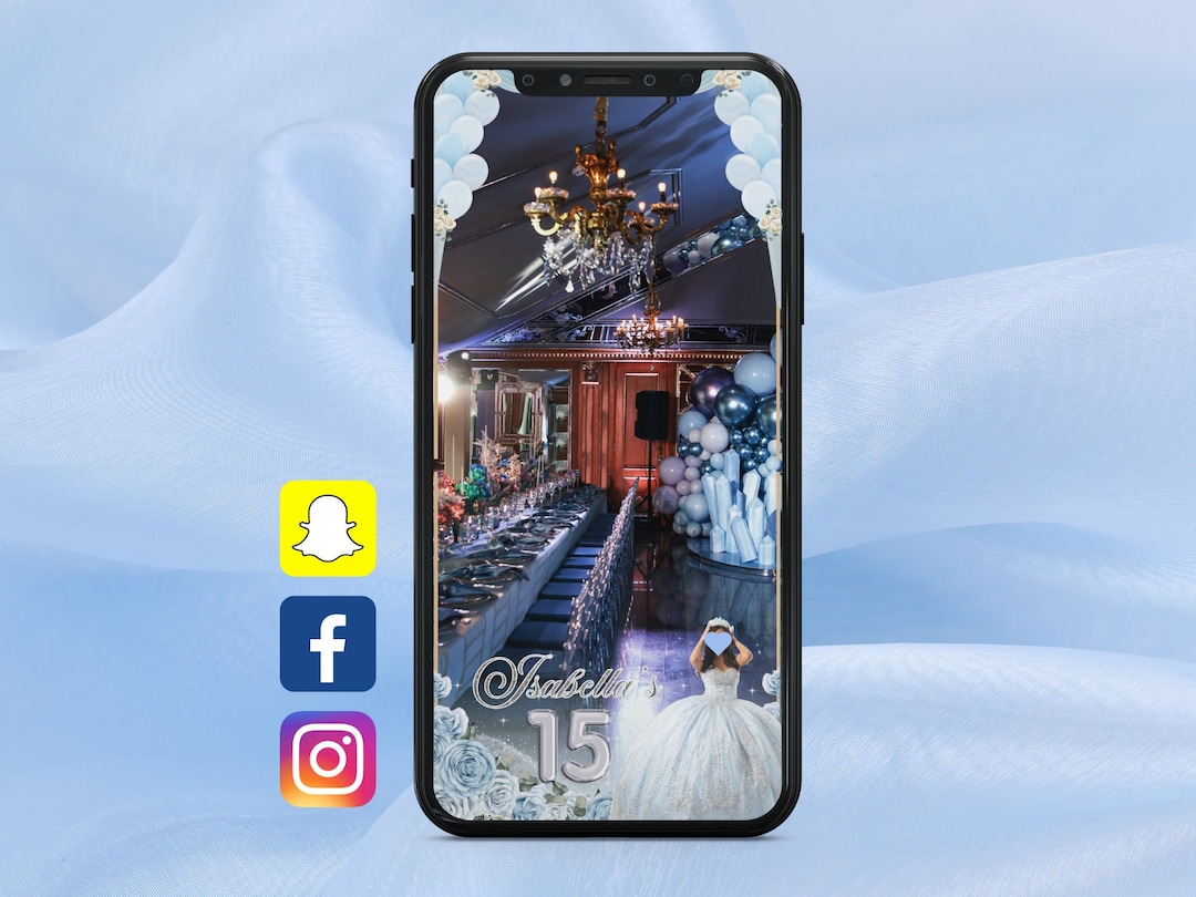 Quinceanera Snapchat Filter, Birthday Filter, Mexican Quinceanera Filter, Mis XV Anos, Sweet 16 ...