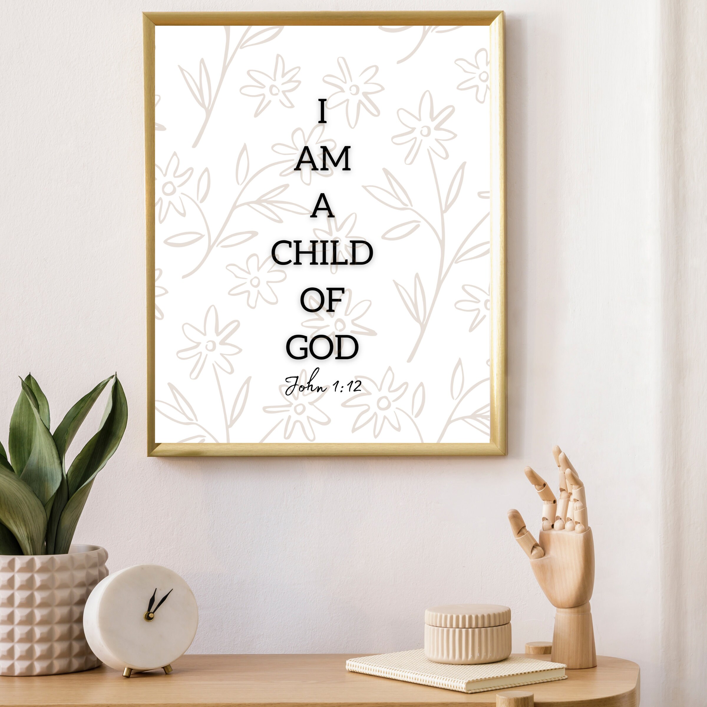 I Am a Child of God Print, Bible Verse Print, Christian Scripture ...