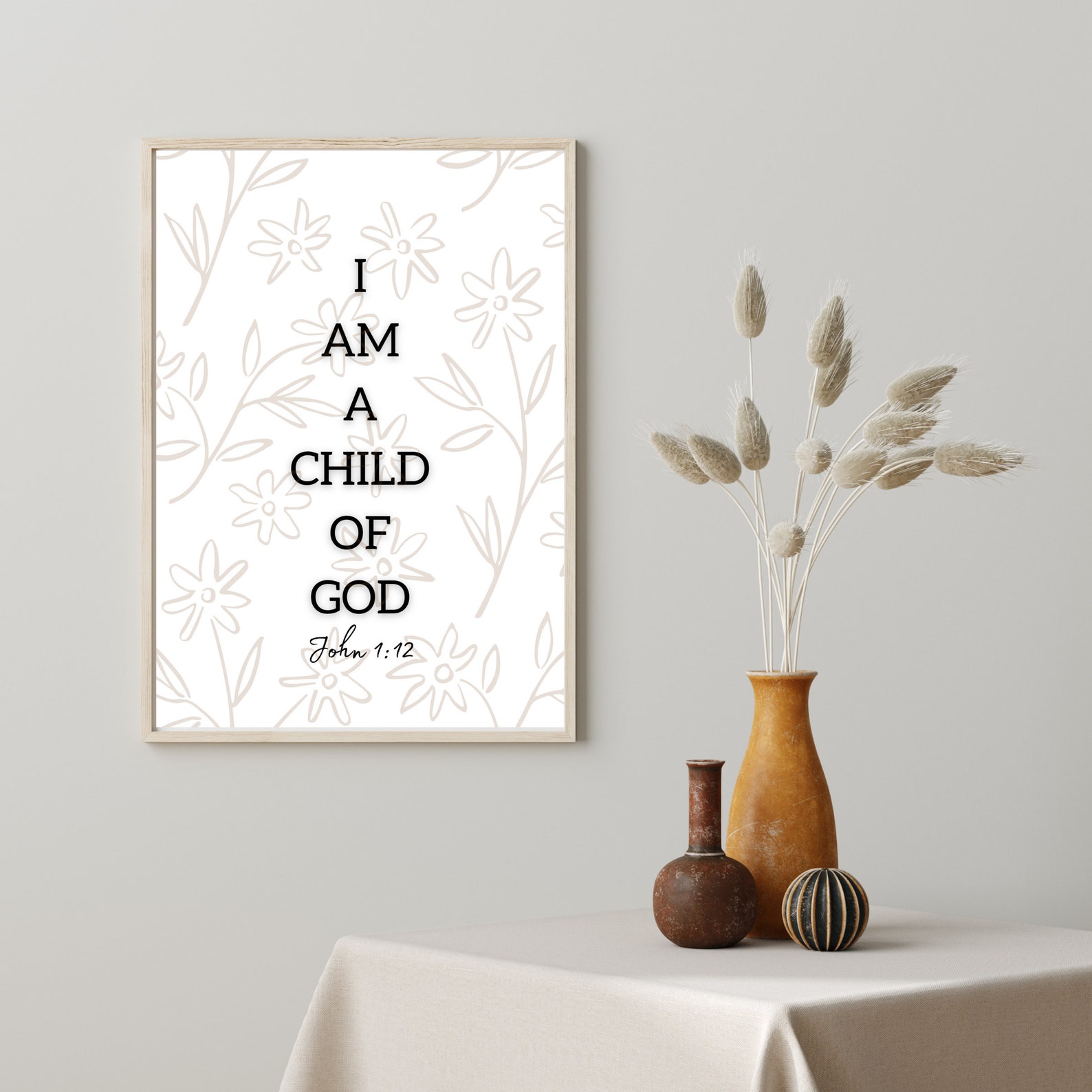 I Am a Child of God Print, Bible Verse Print, Christian Scripture ...