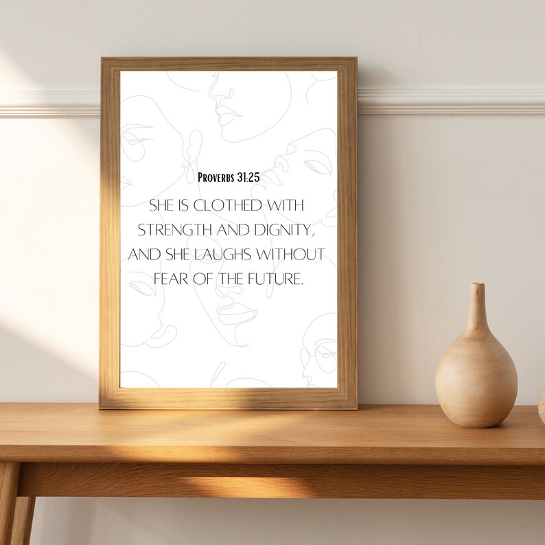 Proverbs 31 Bible Verse Print, Bible Verse Printable, Bible Verse Wall ...