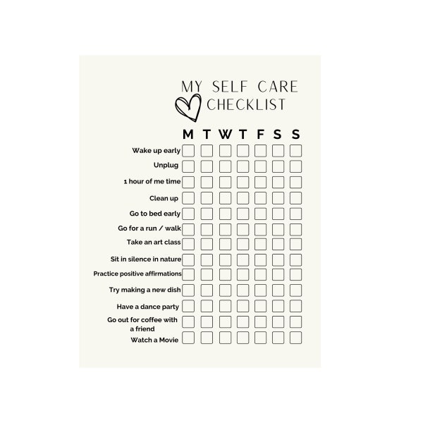 Self Care Printables Etsy