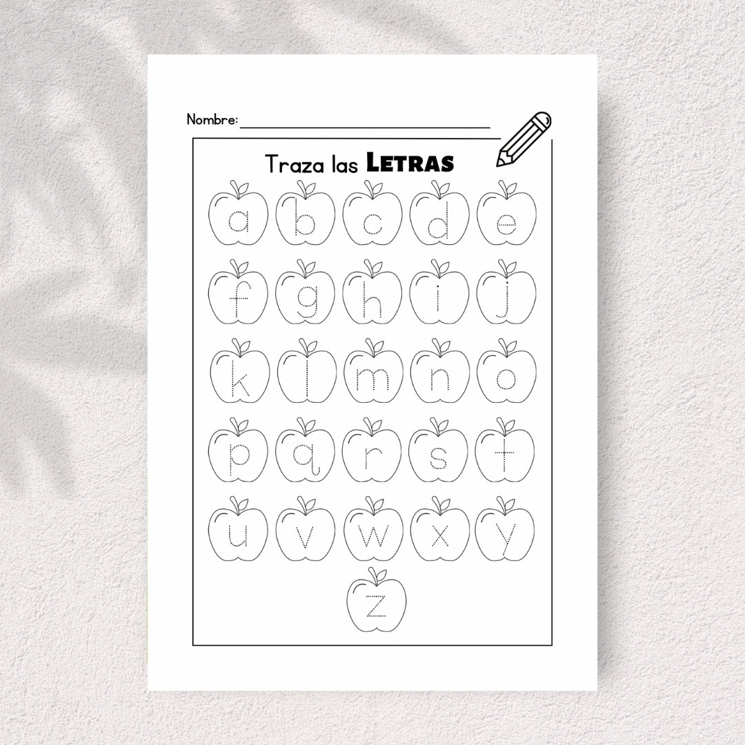 Traza El Abecedario Mayúsculas Y Minúsculas - Etsy