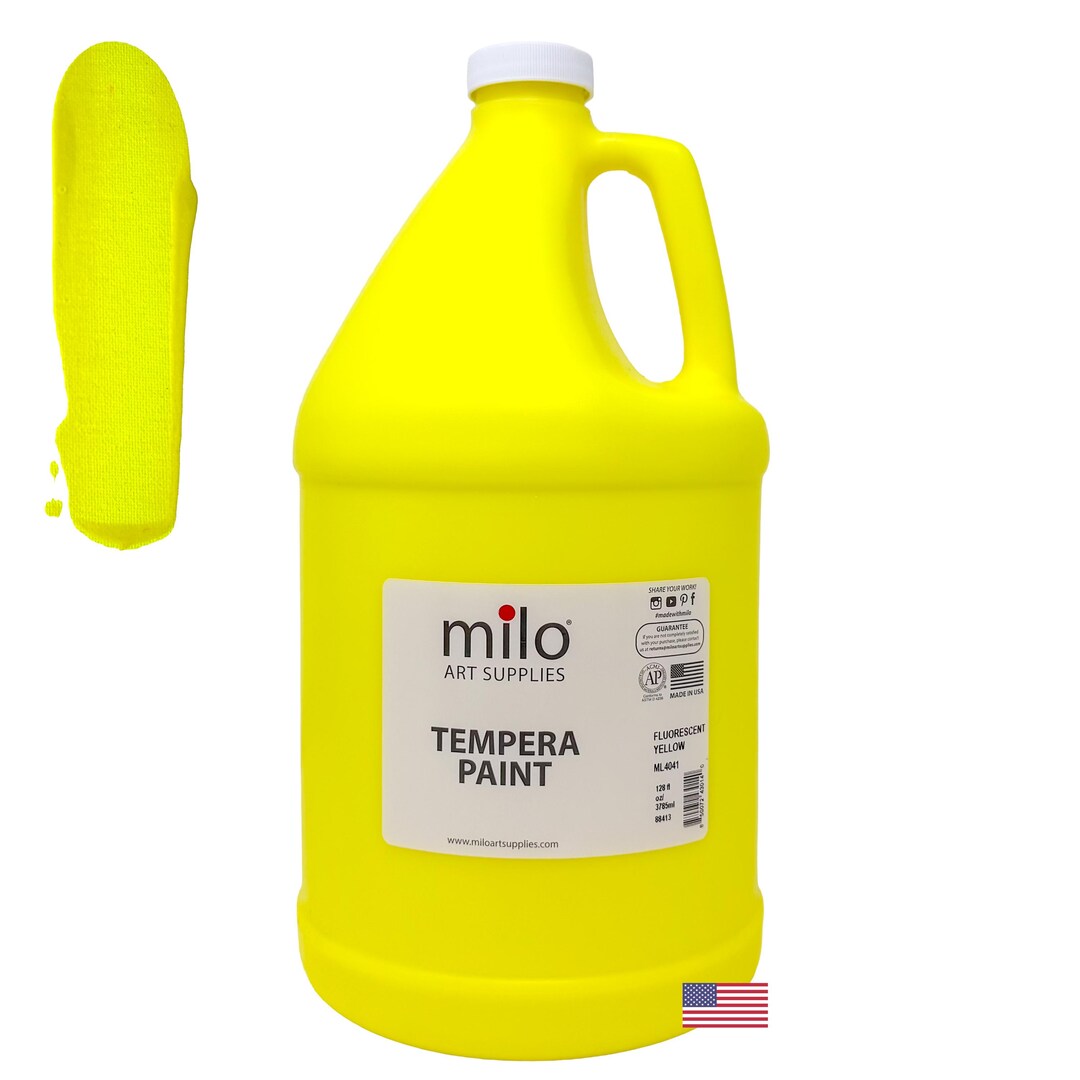 Neon Yellow Tempera Paint: 1 Gallon UV Black Light Reactive - Etsy