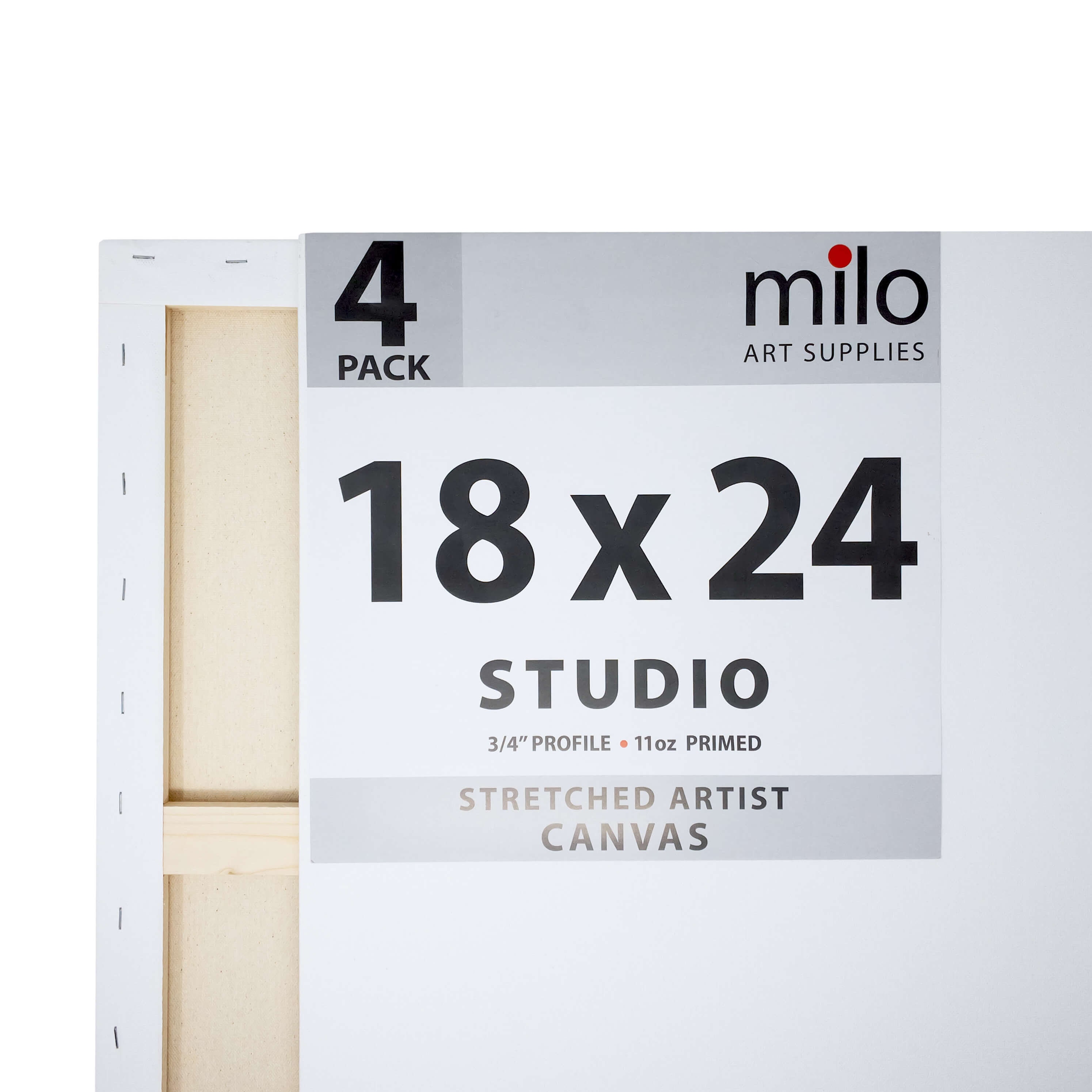 Milo PRO 18 x 24 Pre Stretched Pack of 4 Professional | Etsy