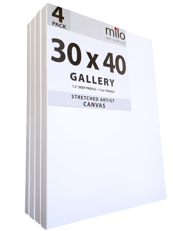 Milo PRO 30 X 40 Pre Stretched Pack of 4 Professional - Etsy