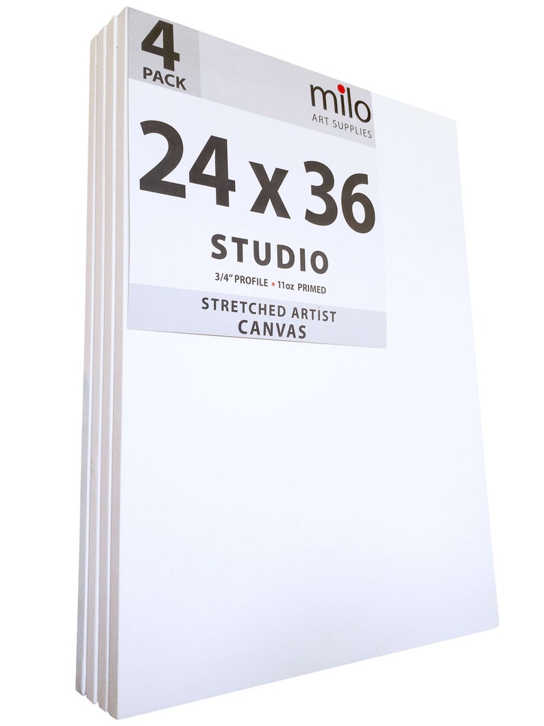 Milo PRO 24 X 36 Pre Stretched Pack of 4 Professional - Etsy