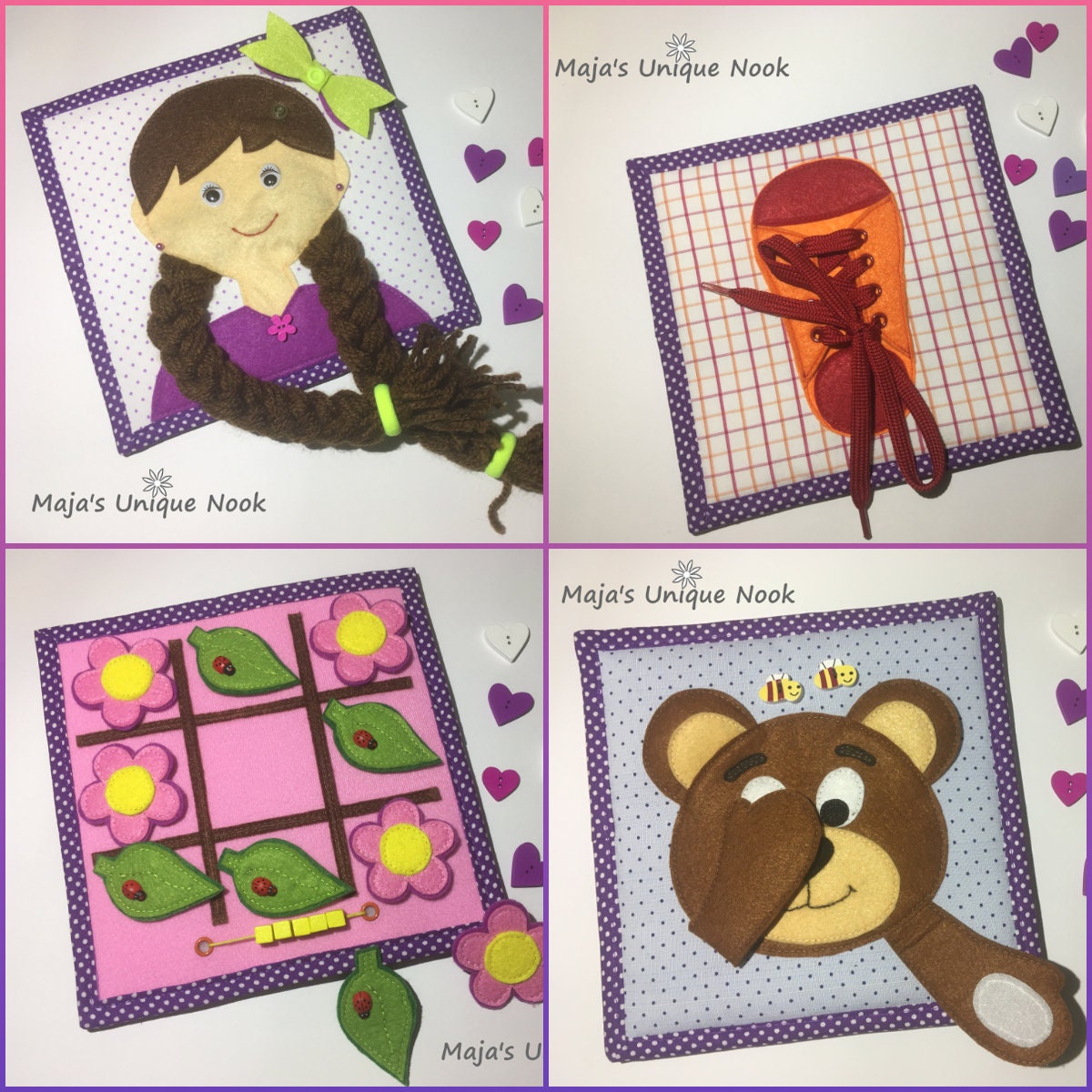 Toddler Book, Quiete Book, Busy Book, Children's Quiet Book, Activity ...