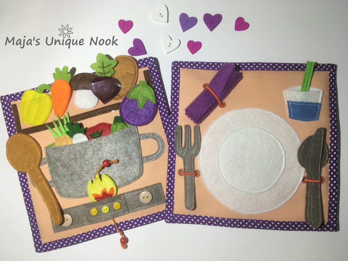 Toddler Book Quiete Book Busy Book Children's Quiet - Etsy