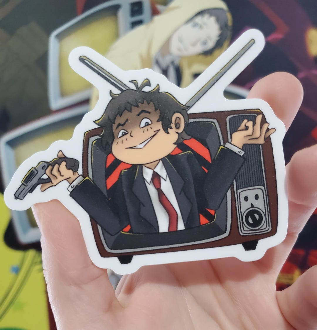 TV Adachi - Persona 4 Golden-inspired Stickers - Etsy