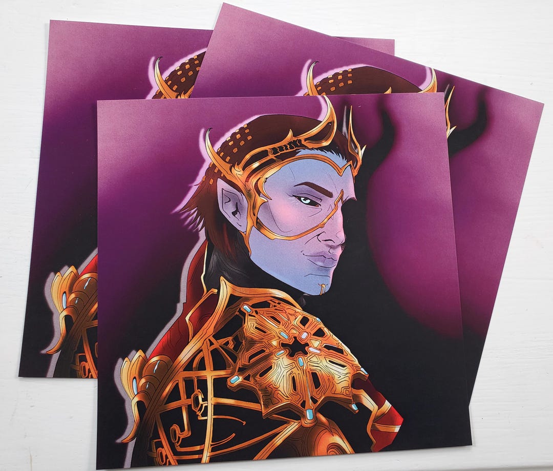 Roathe, Devil of Tau - Warframe-inspired 8x8" Print (20.32x20.32cm - Etsy