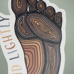 Tread Lightly Barefoot Sticker Conservation and Hiking | Etsy