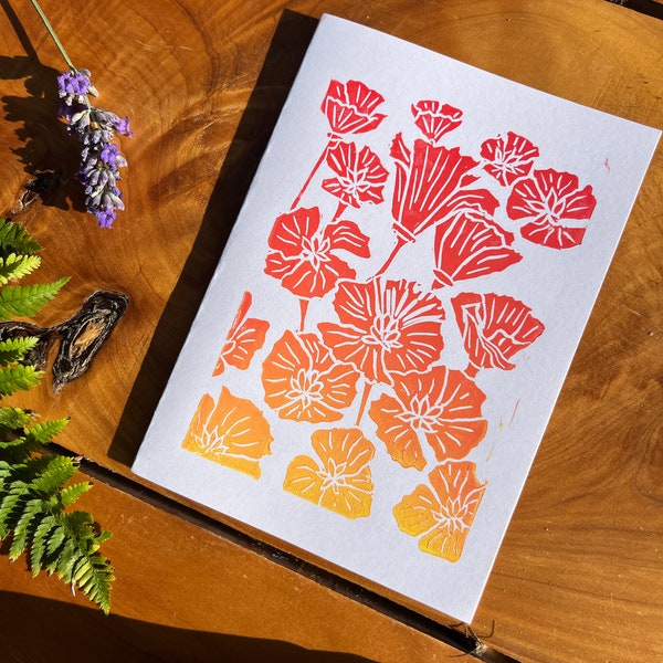 Block Print Cards - Etsy