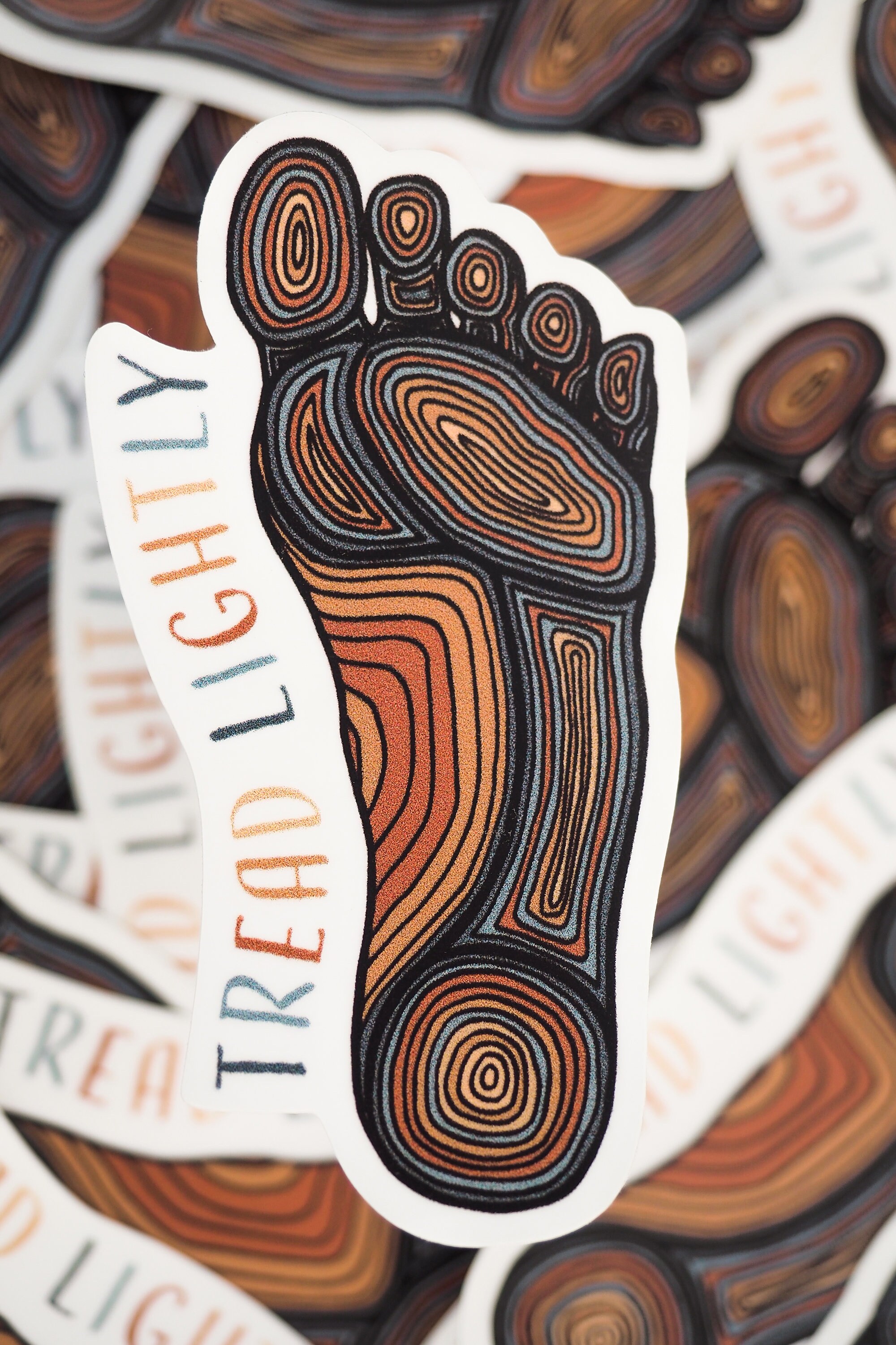 Tread Lightly, Barefoot Sticker, Conservation and Hiking Sticker - Etsy