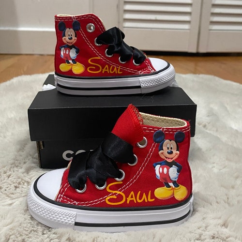 Mickey Custom Converse - Etsy