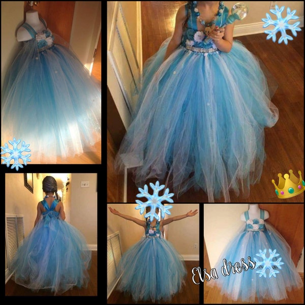 Elsa Tutu Dress - Etsy