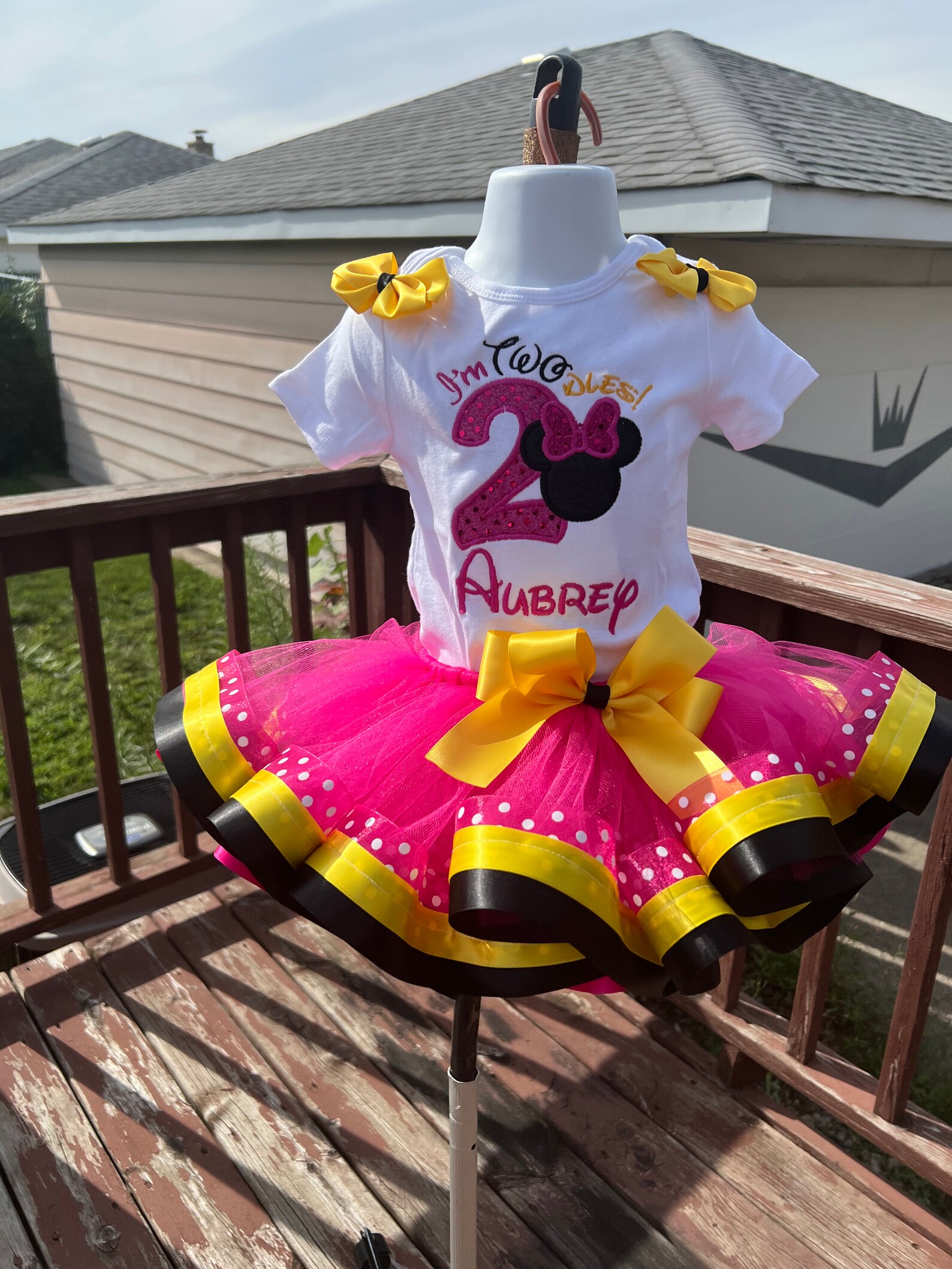 Minnie Mouse Tutu Set Minnie Mouse Birthday Outfit I Am - Etsy