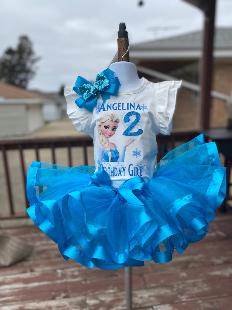 Elsa Frozen Tutu Set Frozen Birthday Outfit Elsa Tutu Set - Etsy