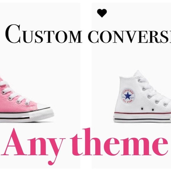 Custom Converse - Etsy