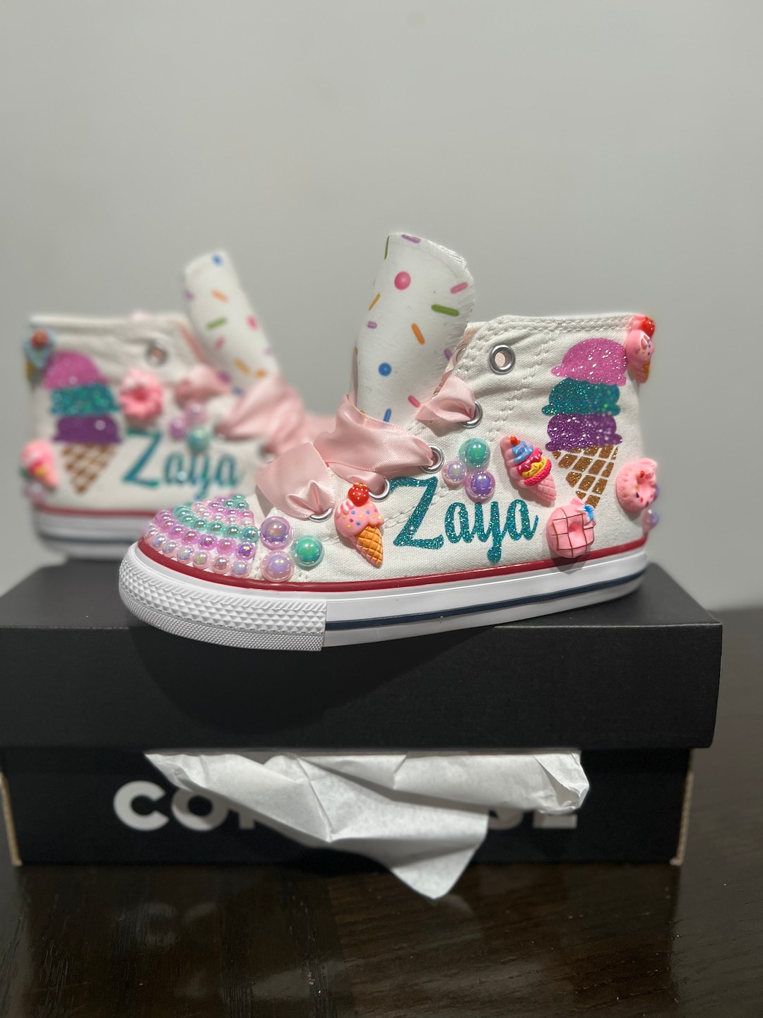 Ice Cream Converse Shoes, Three Scoops of Fun Shoes, Candyland Shoes ...