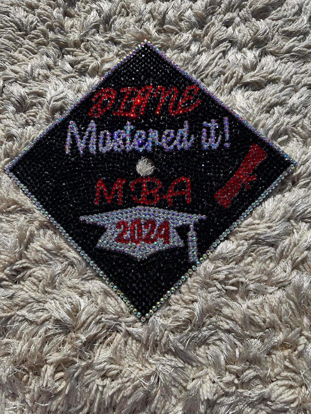 Bling Graduation Cap Topper, Custom Graduation Gift, College, High ...