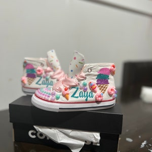 Ice Cream Converse Shoes, Three Scoops of Fun Shoes, Candyland Shoes ...