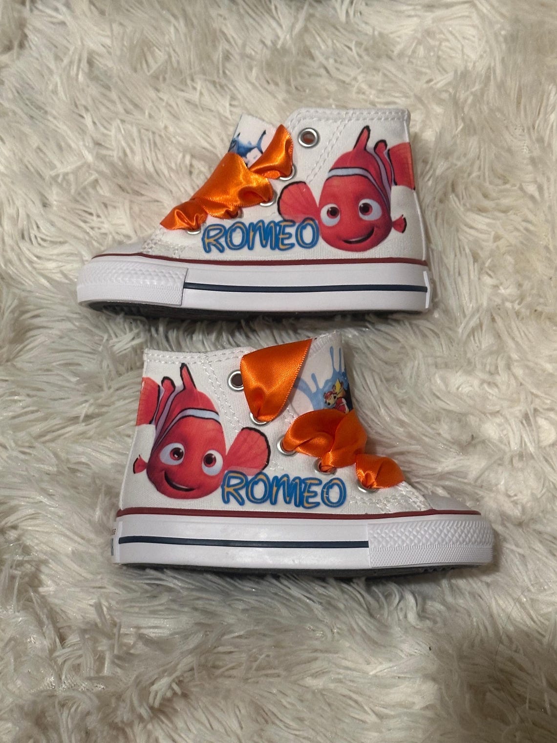 Finding Nemo Overalls Birthday Set, Finding Nemo Converse Shoes, Boy ...