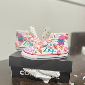 Ice Cream Converse Shoes, Three Scoops of Fun Shoes, Candyland Shoes ...