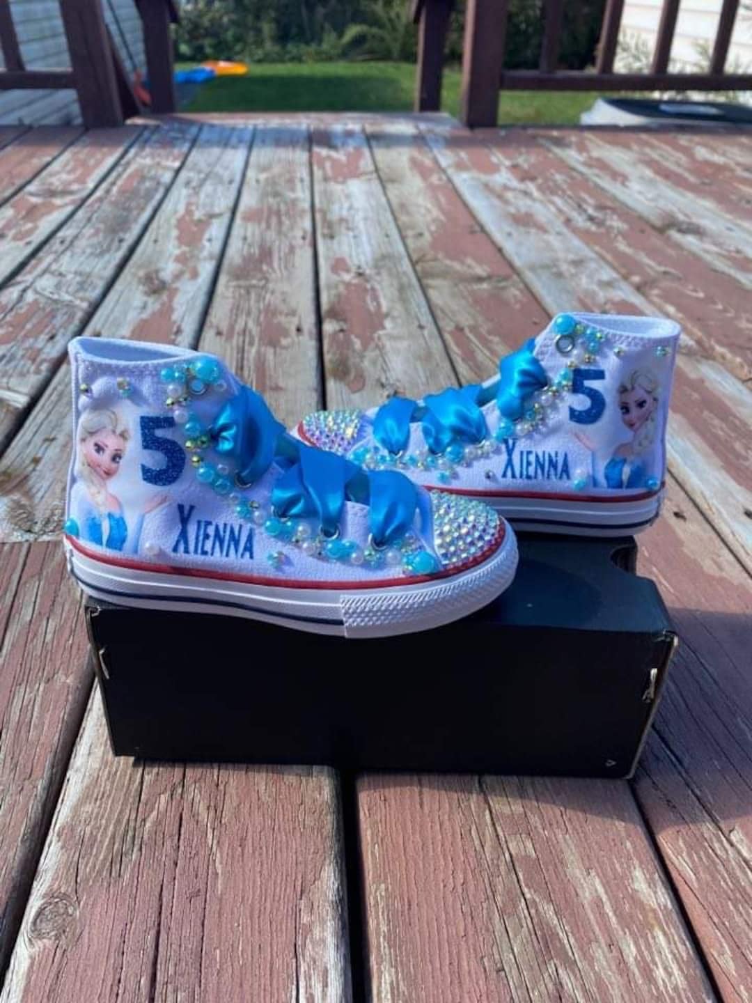 Frozen Bling Shoes, Queen Elsa Bling Shoes, Frozen Personalized Shoes ...