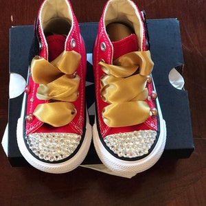 Minnie Mouse Bling Shoes, Minnie Mouse Sneakers Shoes, Minnie Mouse Red ...